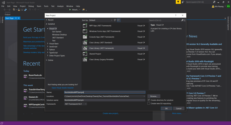 Revit API : Revit Add-Ins with WPF – TwentyTwo