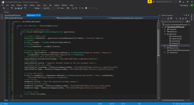 Revit API : Dockable Window in Revit Add-Ins Application – TwentyTwo