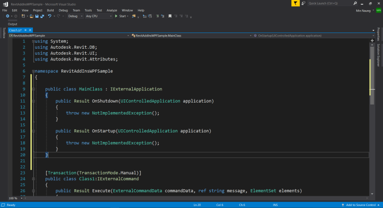 Revit API : Dockable Window in Revit Add-Ins Application – TwentyTwo