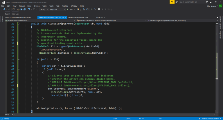 Revit API : Dockable Window (A New Edition) – TwentyTwo